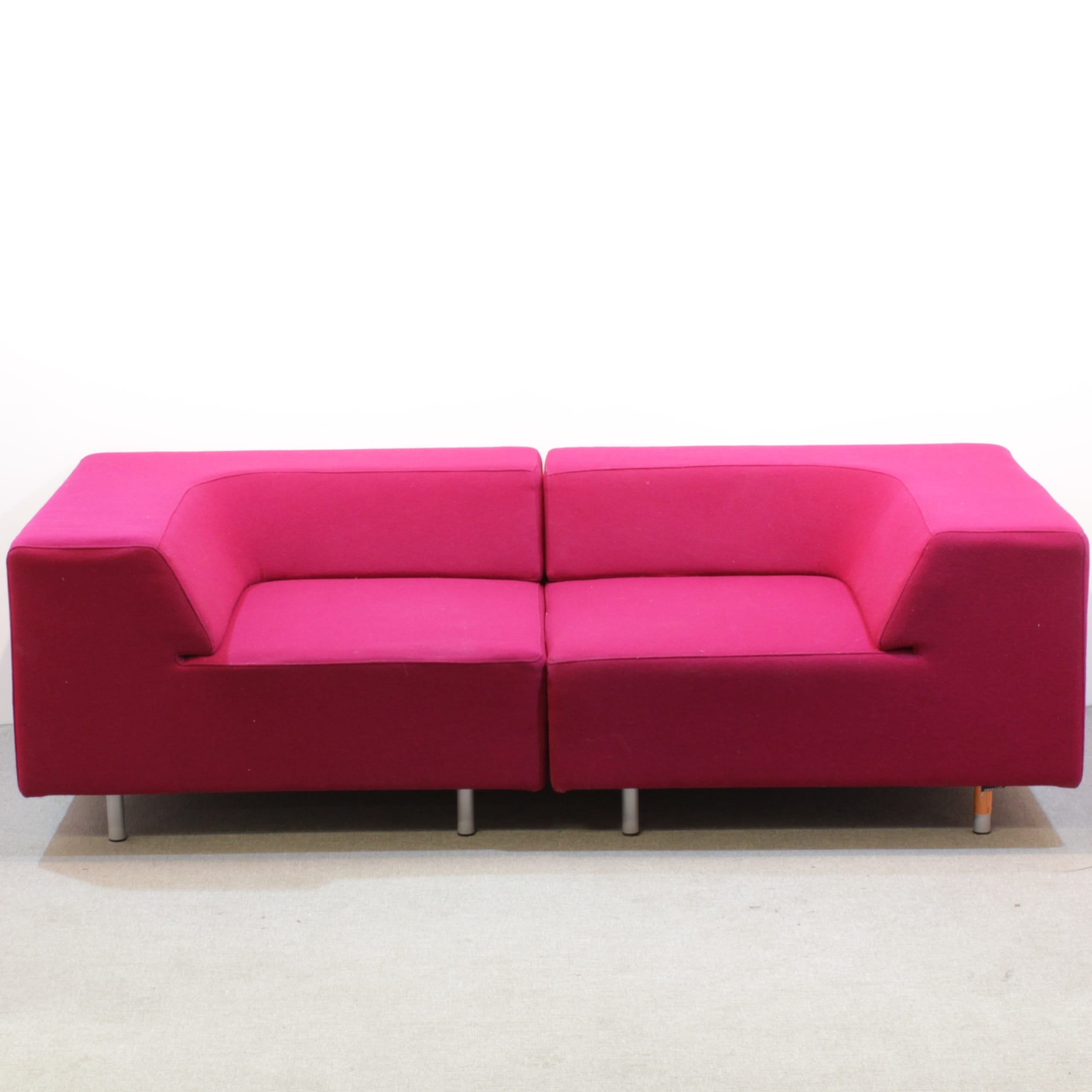 Soffa Offecct Easy block 2+1-sits cerisefärgad - Vican AB